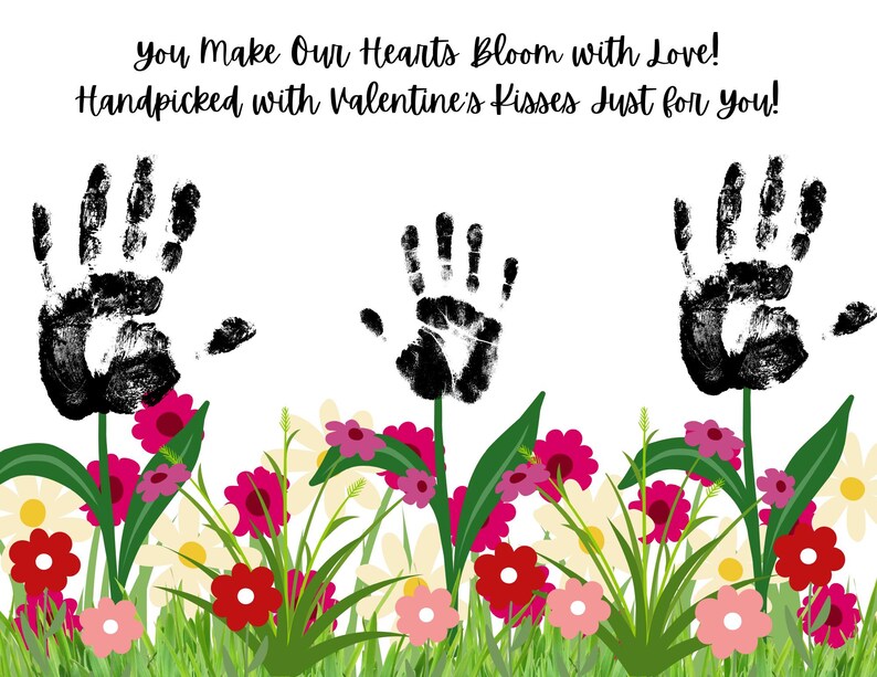 Valentine's Day Handprint Art Printables | Cute & Creative Kids Craft ...