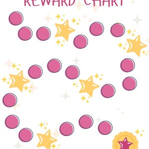 Kids Reward Chart Star Tracker Digital Print for Rewards - Etsy