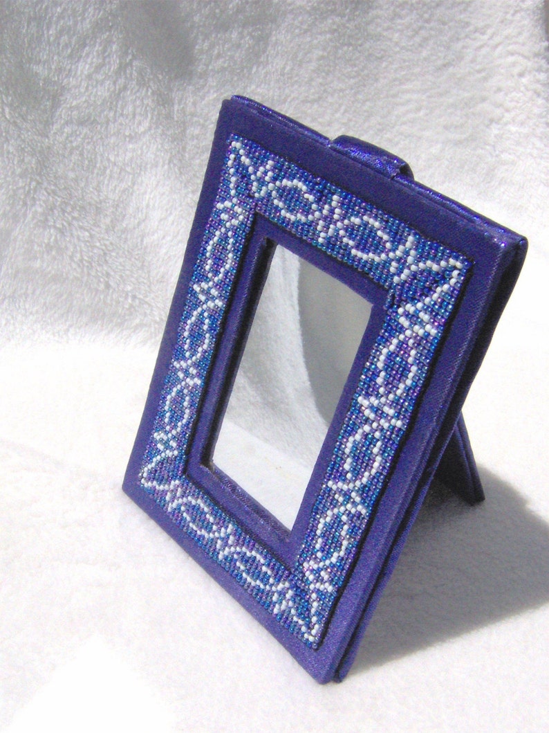 Shimmering Loom Beaded Photo Frame or Mirror - Etsy