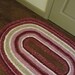 Classic Oval Rag Rug in Reds Pinks and Tans - Etsy