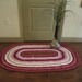 Classic Oval Rag Rug in Reds, Pinks and Tans - Etsy