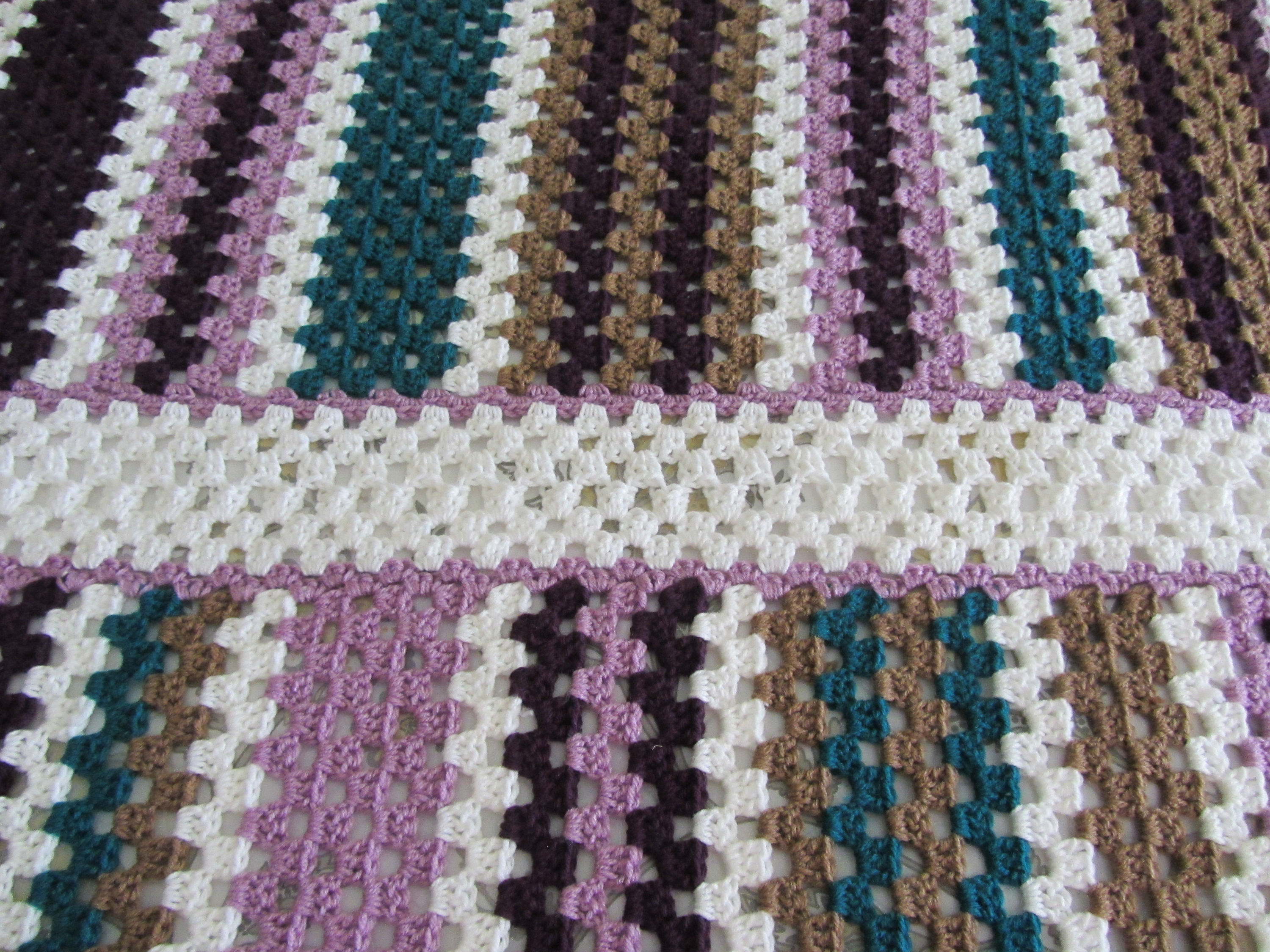 Fun Colorful Crochet Afghan / Throw Blanket - Etsy