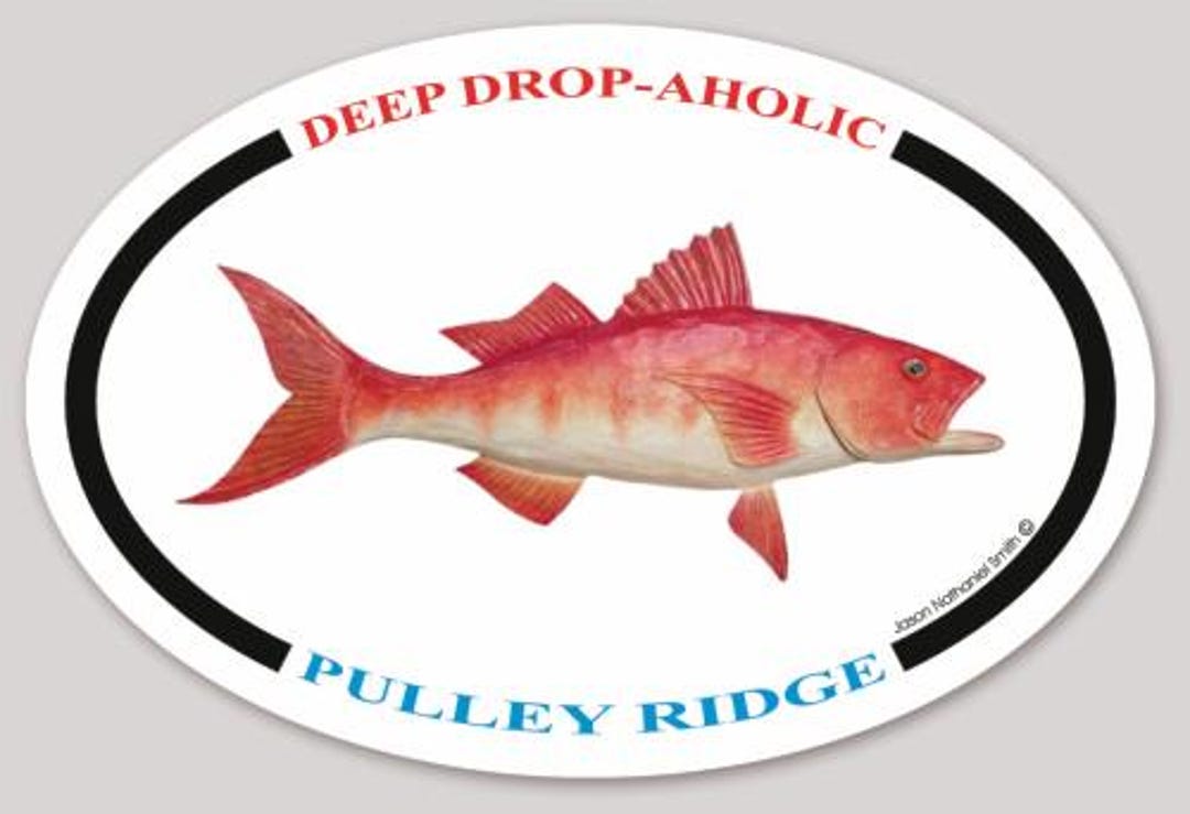 Queen Snapper Deep Drop Aholic Sticker Pulley Ridge - Etsy