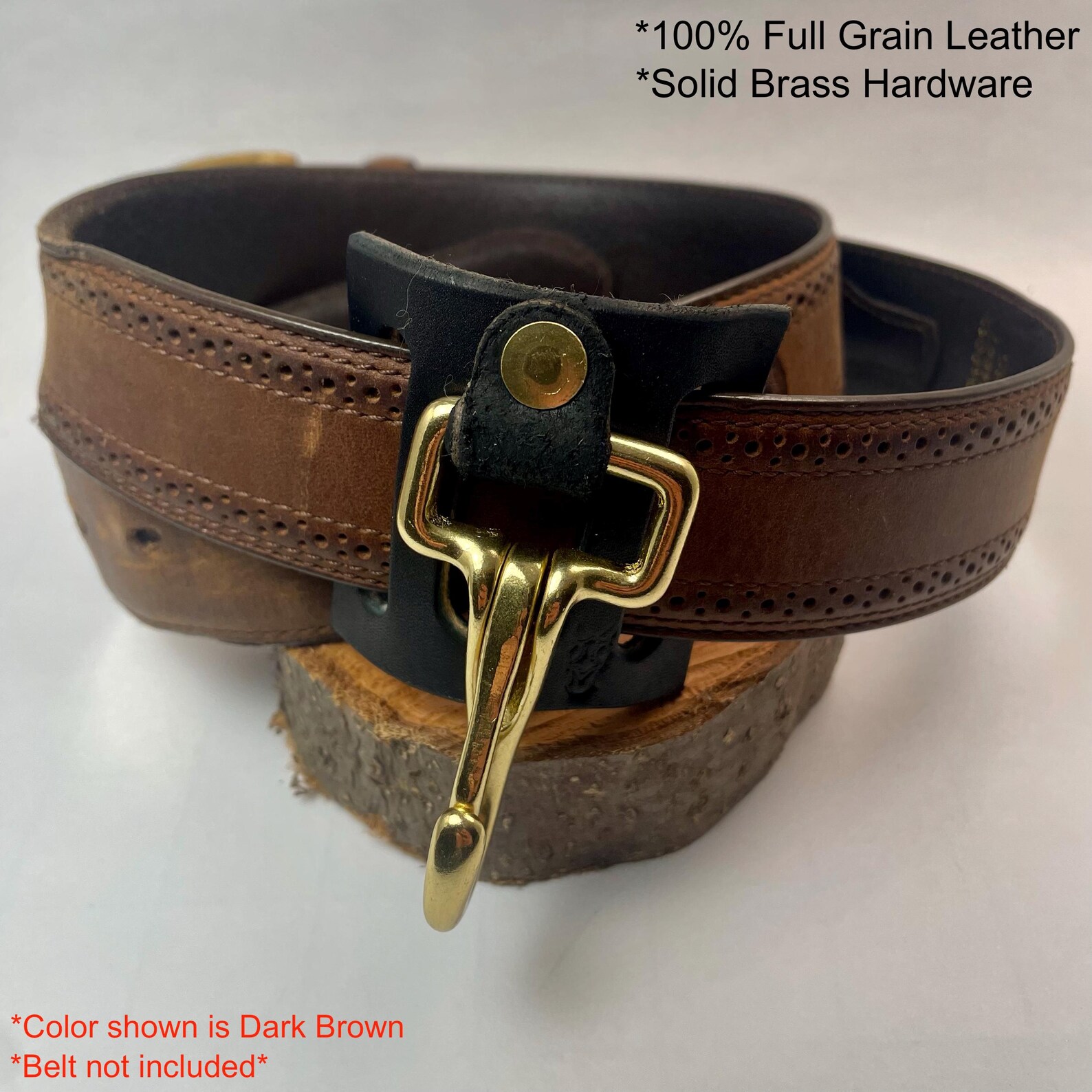 Full Grain Leather Belt or Strap Key Clip: Hands-free Key Holder With ...