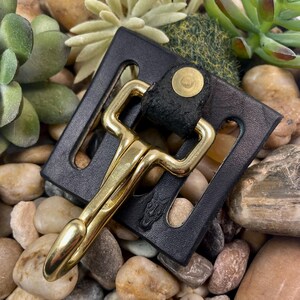 Full Grain Leather Belt or Strap Key Clip: Hands-free Key Holder With ...
