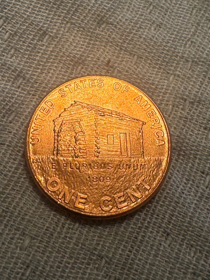 2009 Lincoln Cent Penny Log Cabin - Etsy
