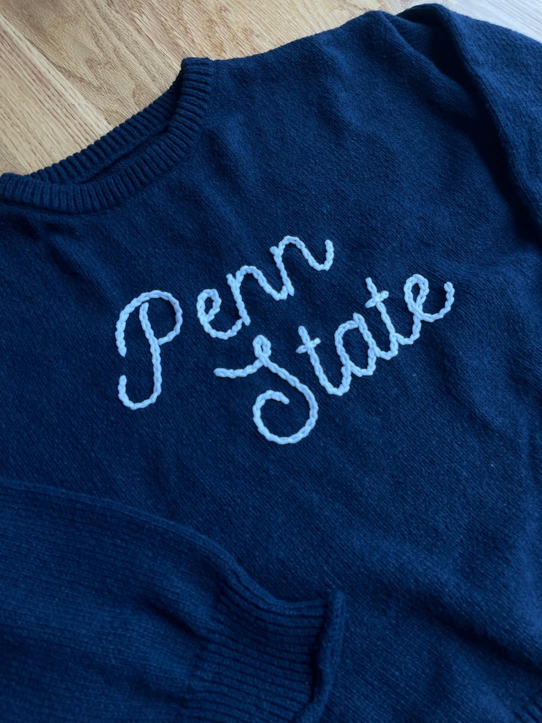 Women’s Penn State Embroidered Sweater | PSU Sweater | Hand Embroidered ...