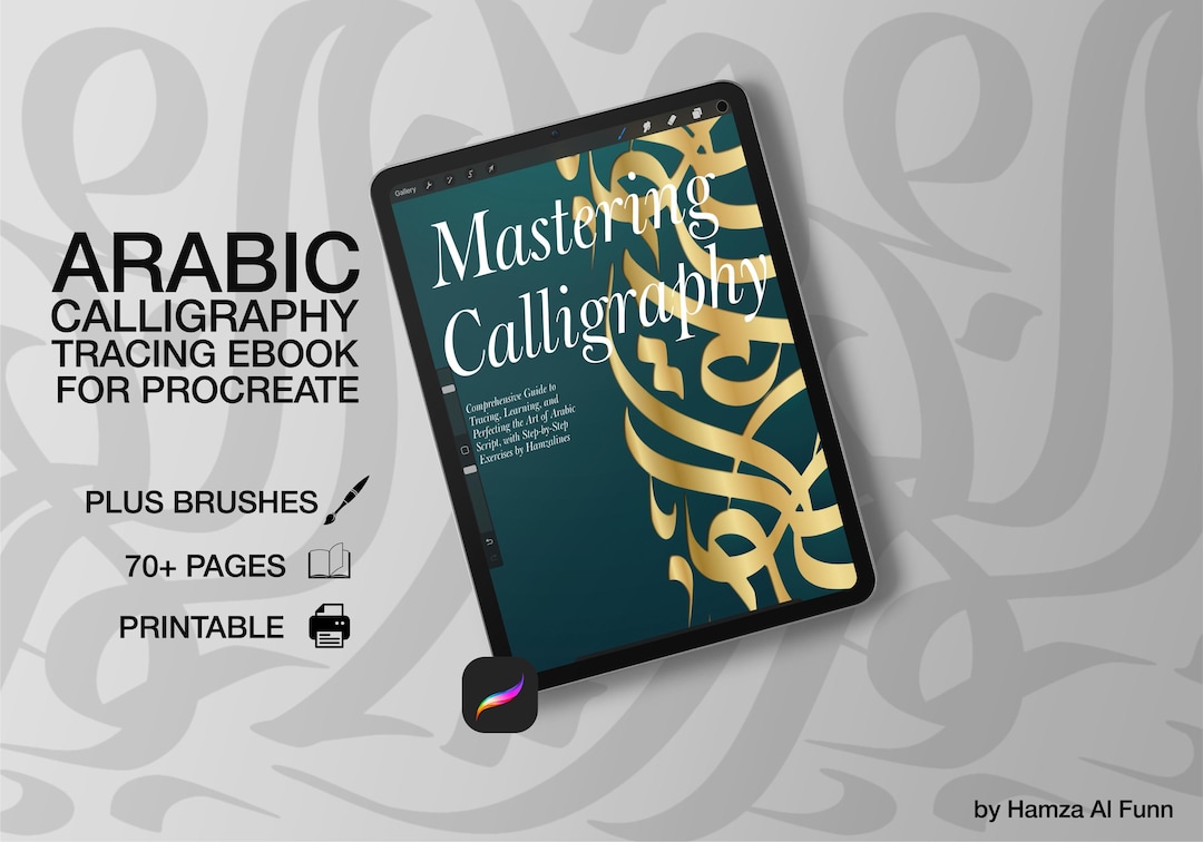 Mastering Calligraphy: Arabic Calligraphy Tracing Ebook for Procreate ...