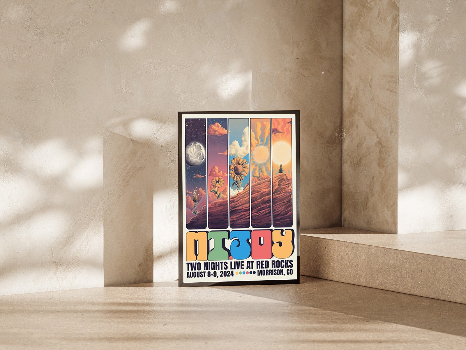 Mt Joy Red Rocks Amphitheatre Show 2024 Poster sold by Cheerful Corella ...