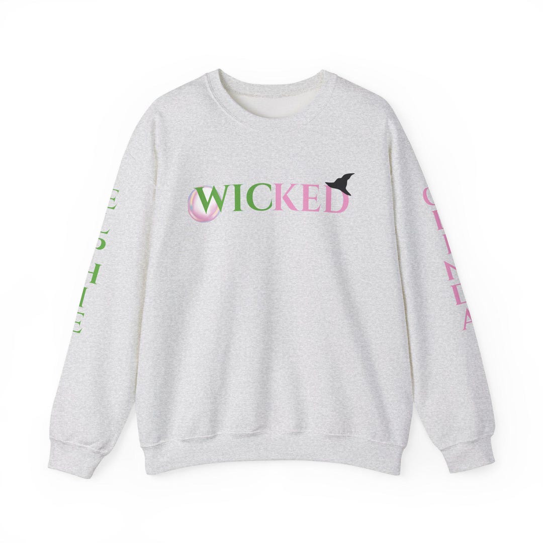 Wicked Elphie and Glinda Crewneck - Etsy