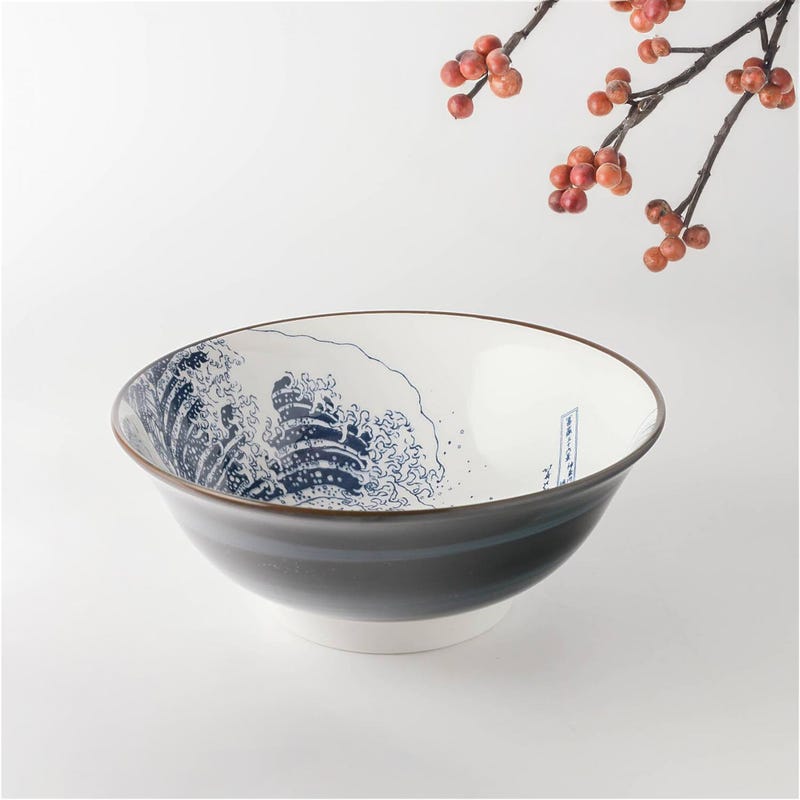 Japanese Bowl Blue Waves - Etsy