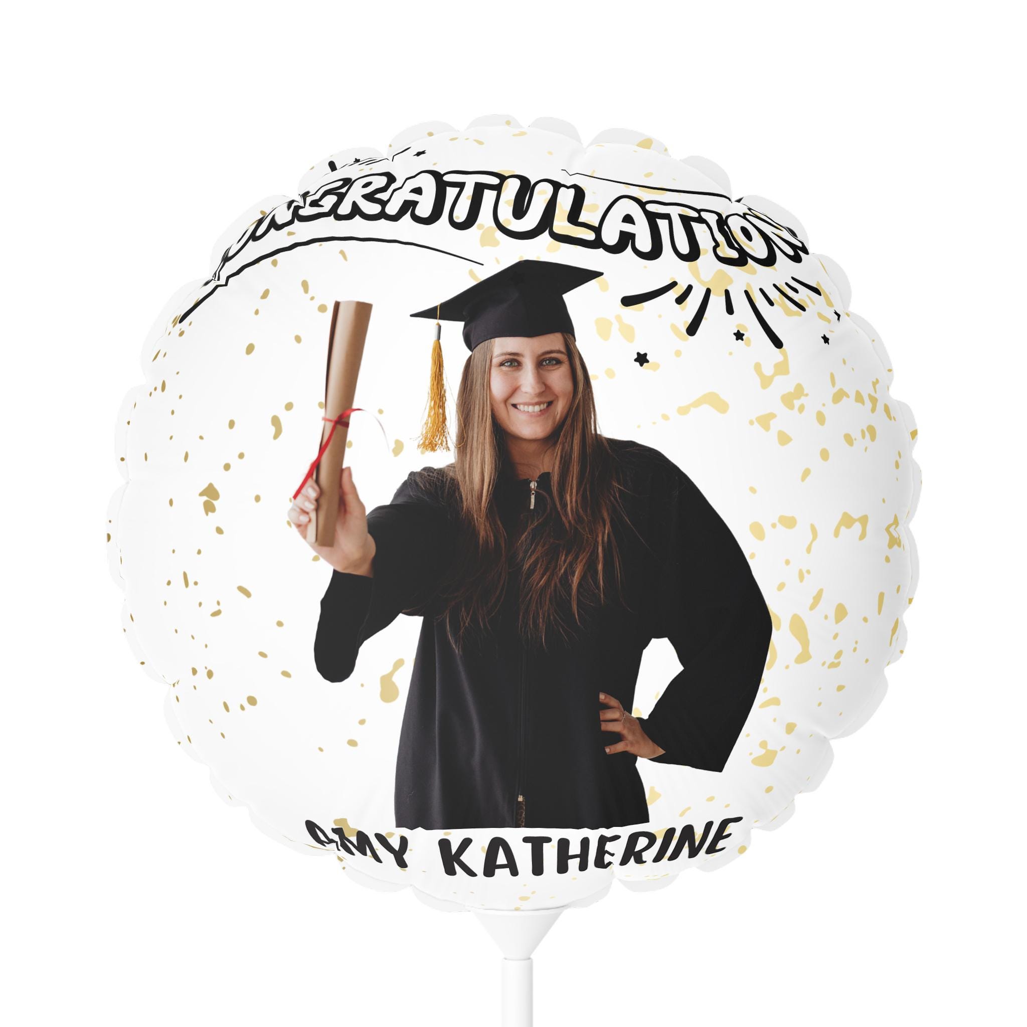 Custom Graduation Balloons L Personalized Grad 11 Inch Balloon L ...
