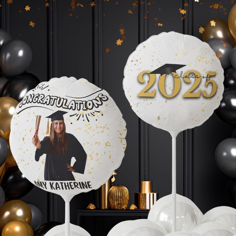 Custom Graduation Balloons L Personalized Grad 11 Inch Balloon L ...