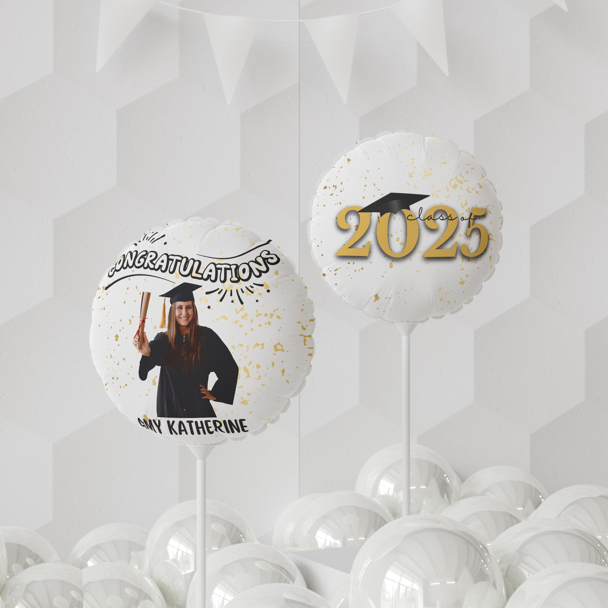 Custom Graduation Balloons L Personalized Grad 11 Inch Balloon L ...