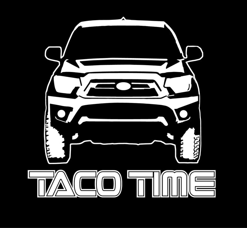 Taco Time Sticker Die Cut Decal Self Adhesive Vinyl - Etsy