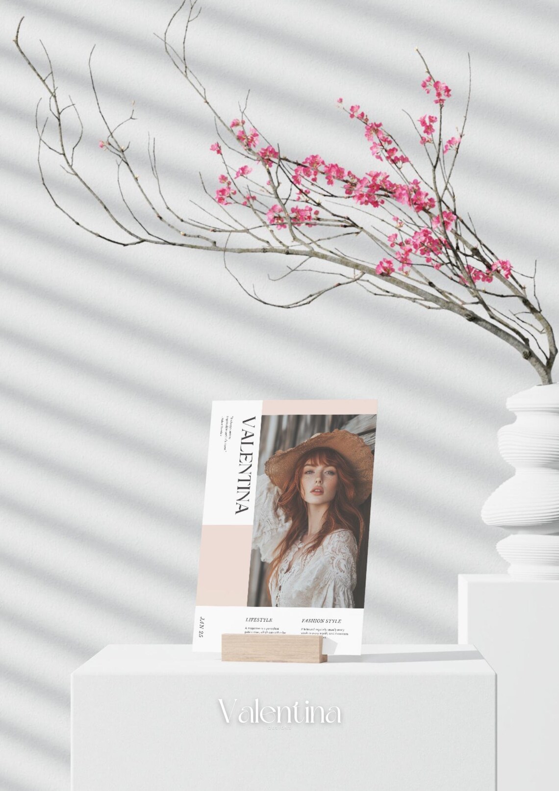 Editable Magazine Cover Template, Fashion Magazine Cover Template ...