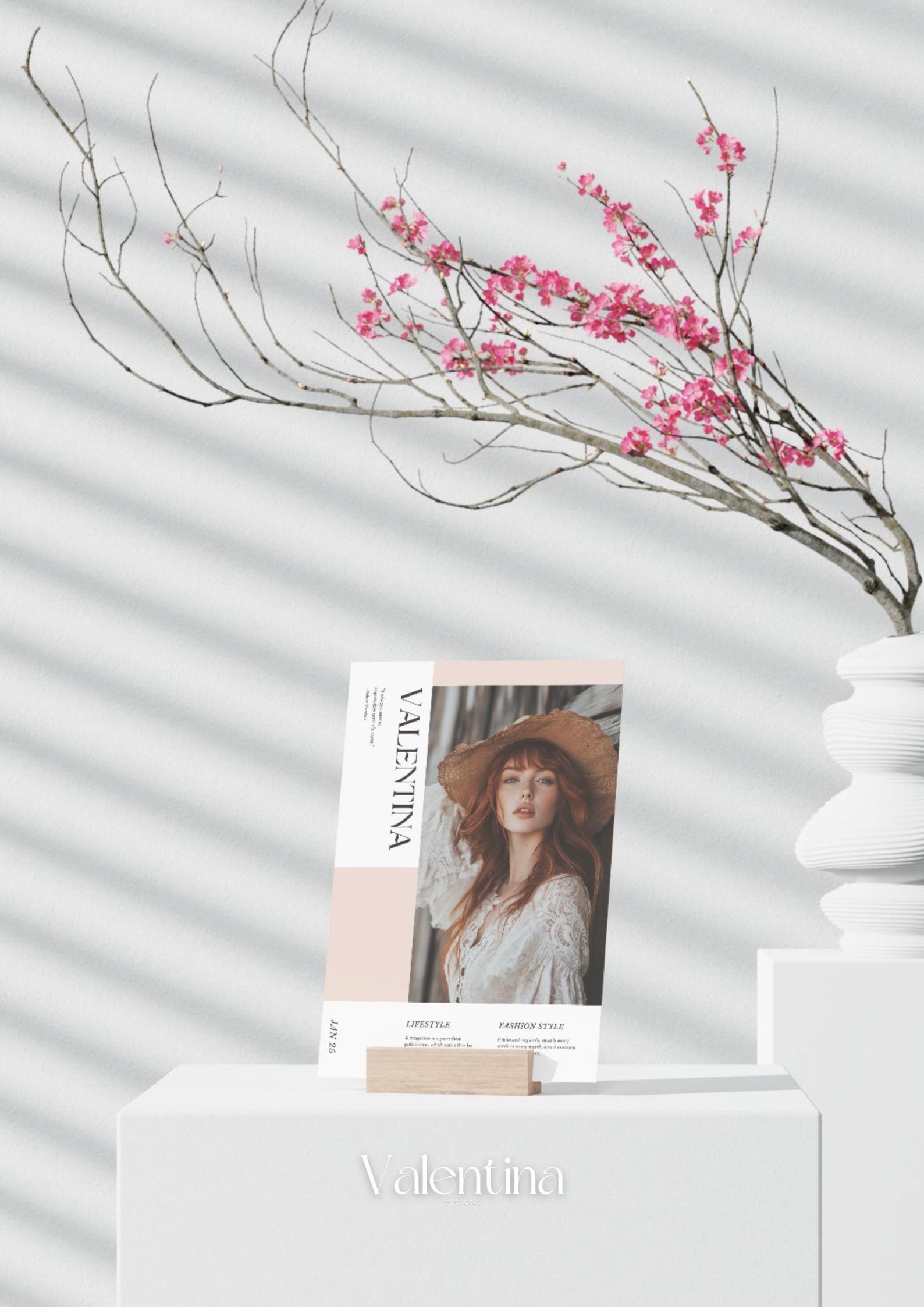 Editable Magazine Cover Template, Fashion Magazine Cover Template ...