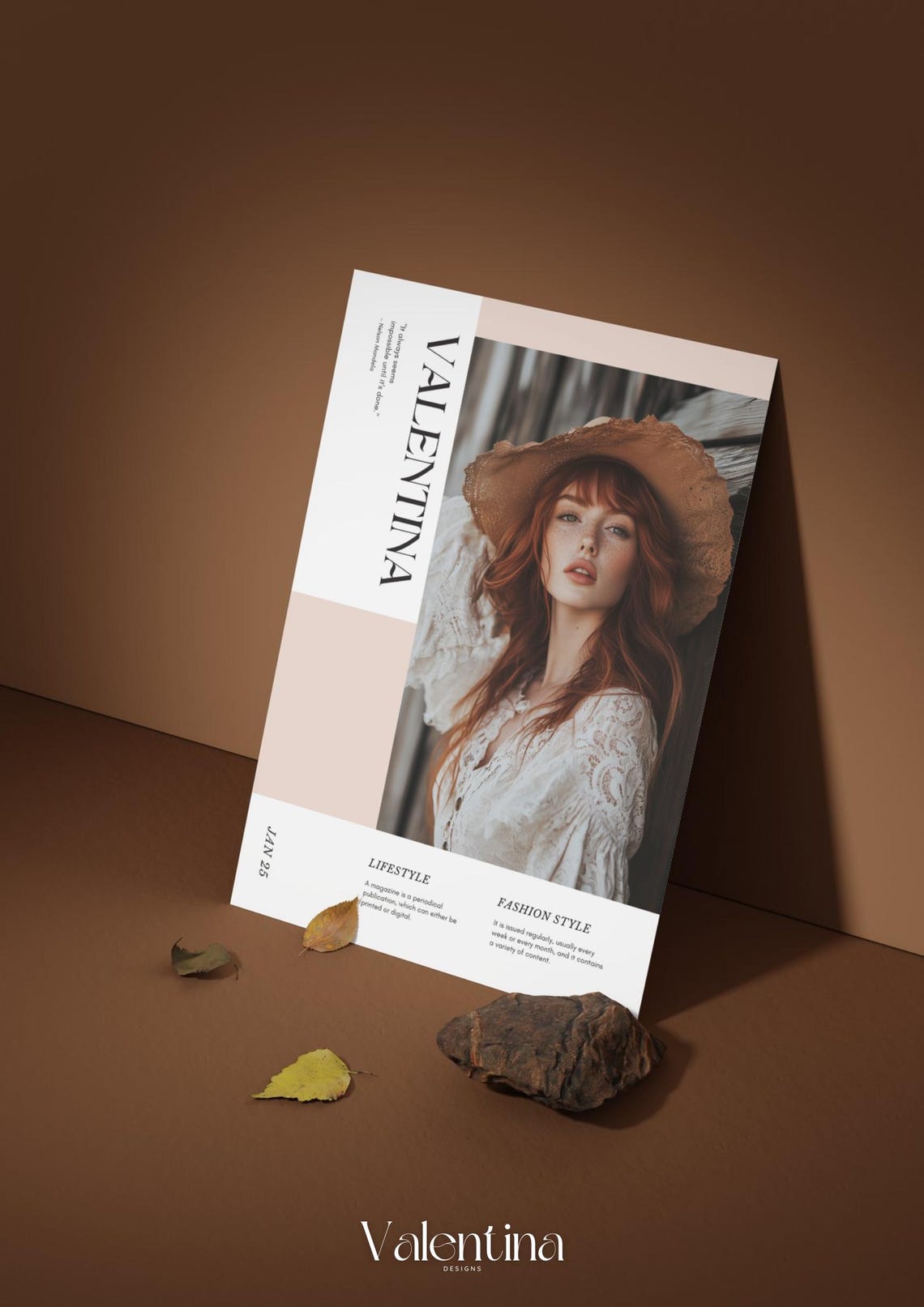 Editable Magazine Cover Template, Fashion Magazine Cover Template ...