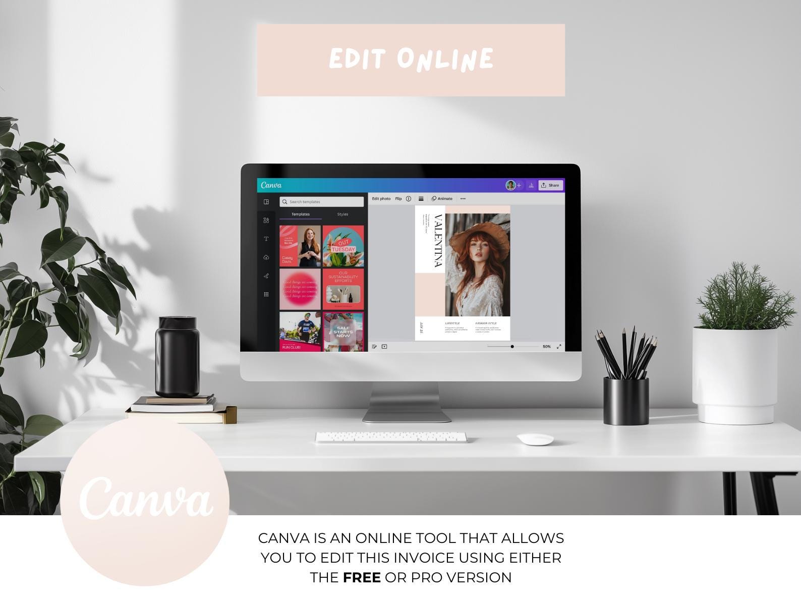 Editable Magazine Cover Template, Fashion Magazine Cover Template ...