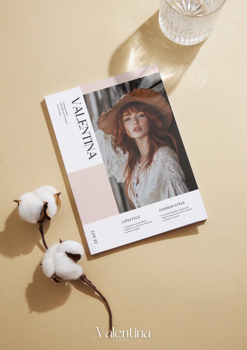 Editable Magazine Cover Template, Fashion Magazine Cover Template ...