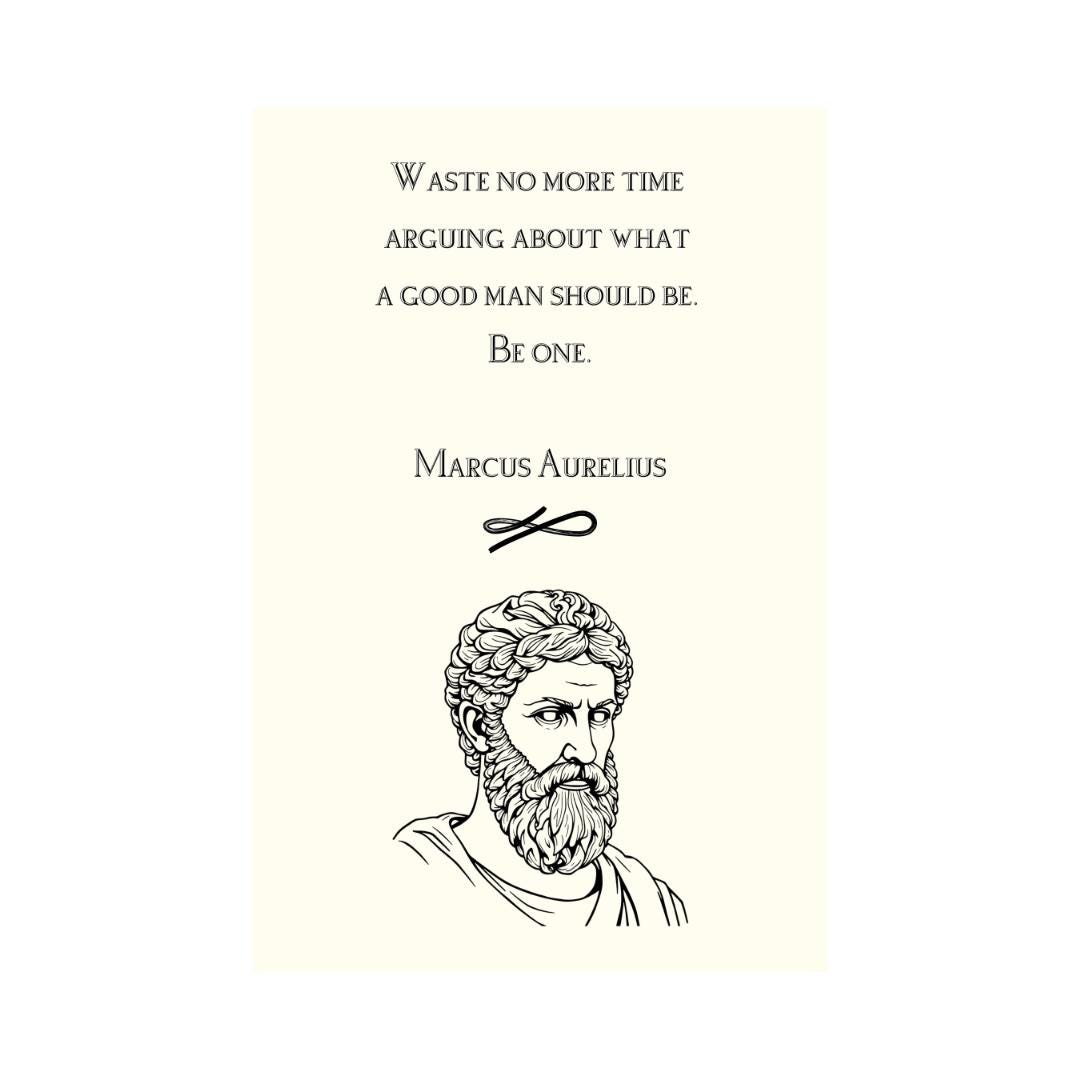 Marcus Aurelius Quote Poster | Stoic Philosophy Print | Motivational ...