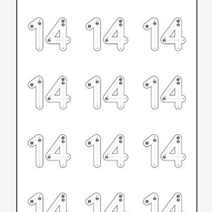 Tracing Numbers 11-20 - Etsy
