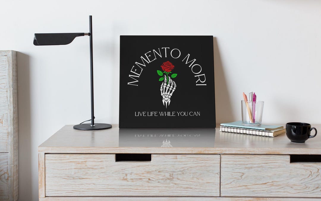 Memento Mori Skeleton Hand Digital Print | Inspirational Wall Art - Etsy