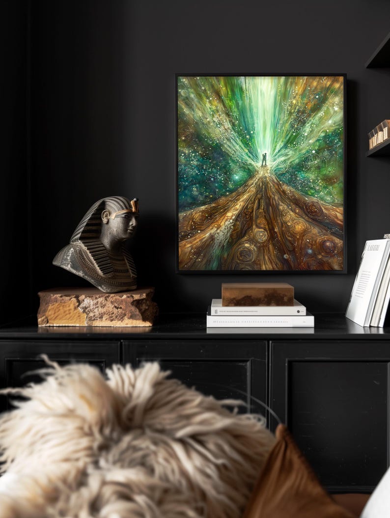 Astral Traveler Poster, Uplighting Spiritual Space Art Print, Astral ...