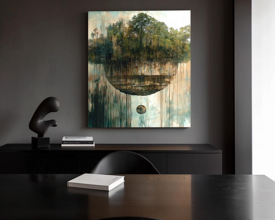 Floating Forest Dreamscape Digital Download, Surreal Nature Landscape ...