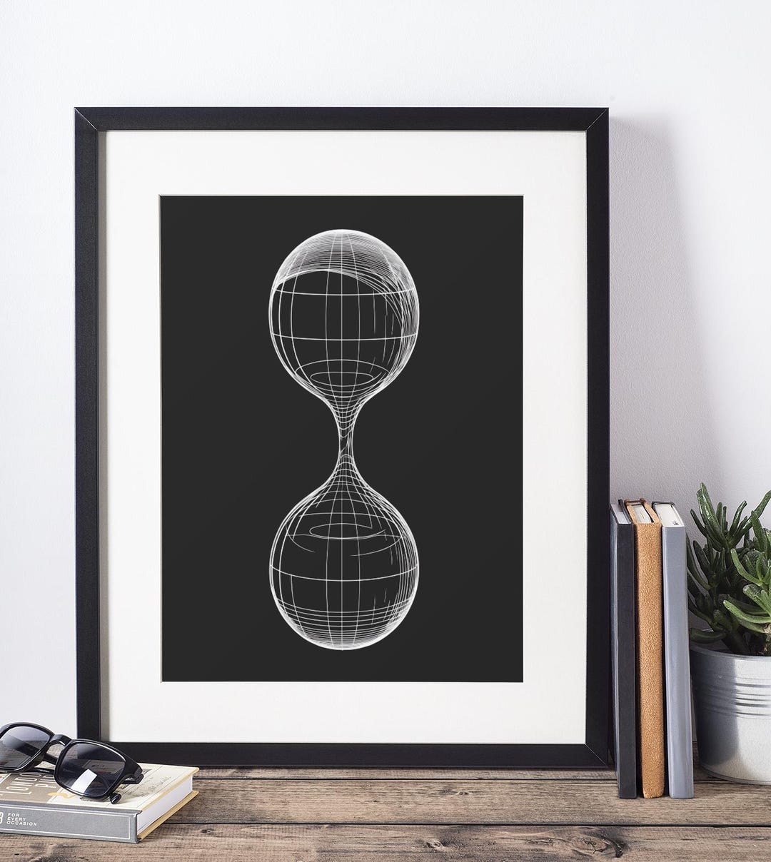 Minimalist Abstract Orb Line Art Poster, Subtle Spiritual Art Print ...