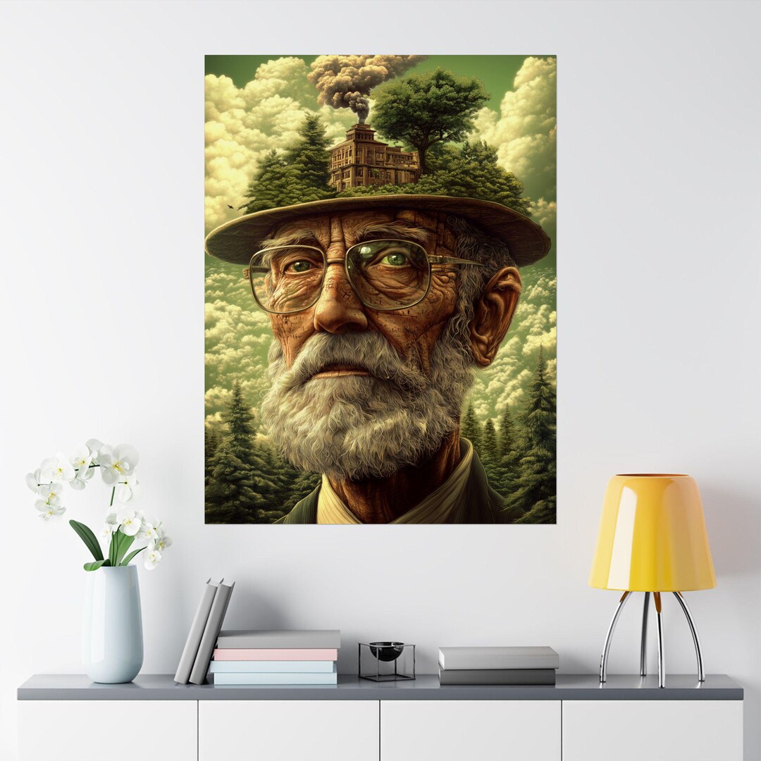 Surreal Industrious Mind Poster, Matte Thought Provoking Print, Premium ...