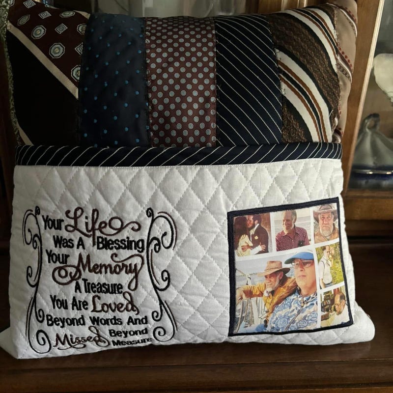 Tie Memory Pillow - Etsy