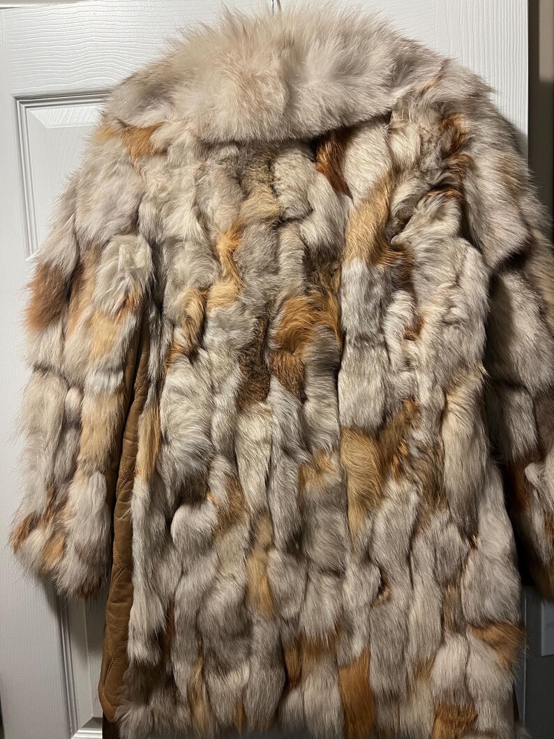 Vintage Red Fox Fur Coat - Etsy