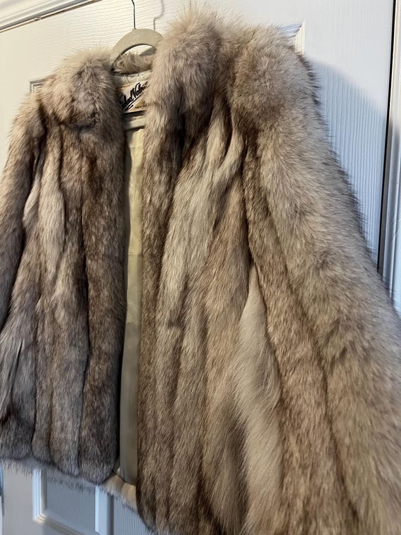 Vintage white fox fur coat - Gem