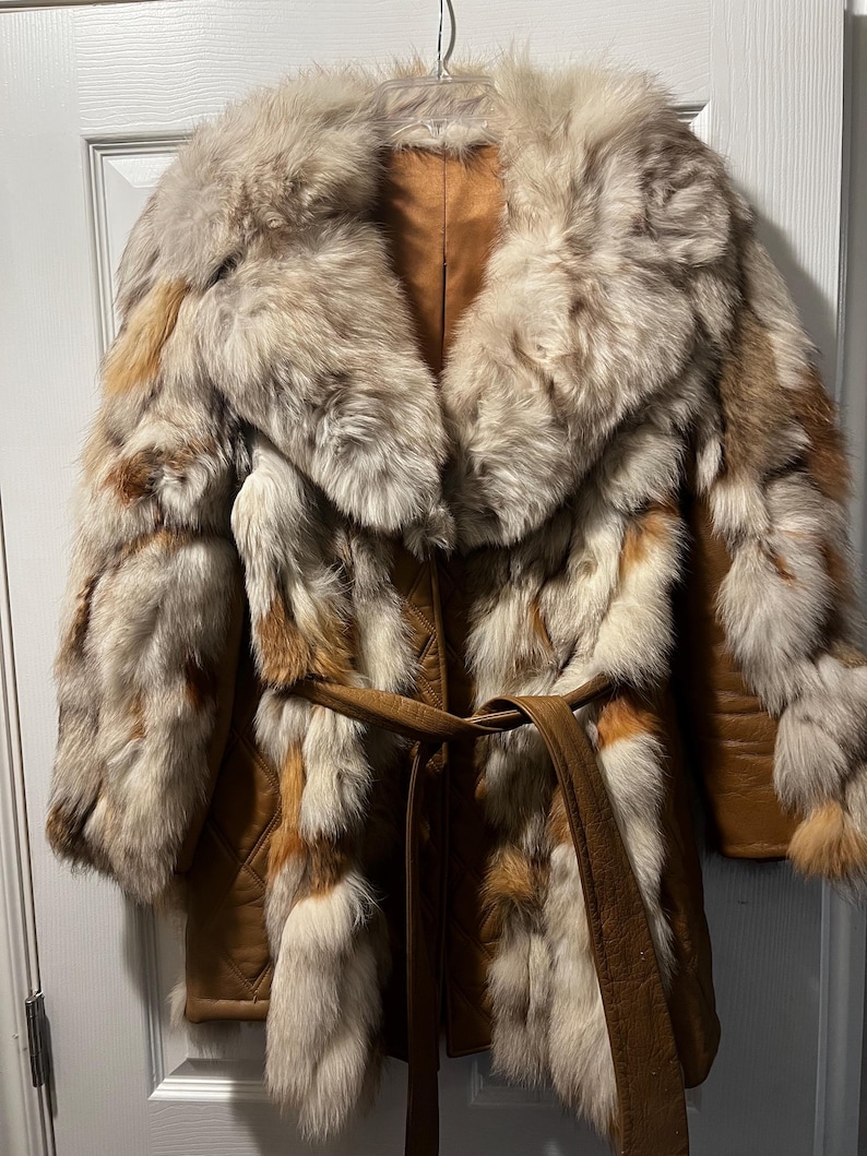 Vintage Red Fox Fur Coat - Etsy