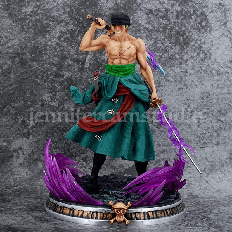 Roronoa Zoro Fighting Skill Anime Model Toy Gift - Etsy
