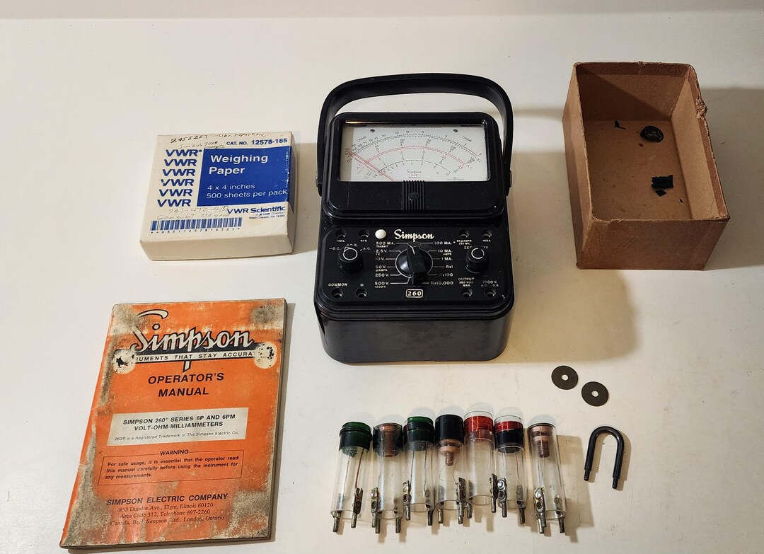 SIMPSON 260 Series 6p Analog Multimeter Volt Ohm Meter - Etsy