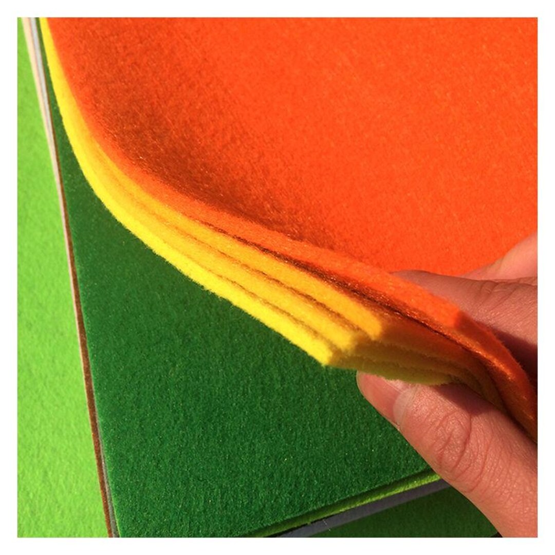 3mm Hard Thickness Felt Sheets for DIY Sewing Fabric, 5 Pcs Stiff Felt ...