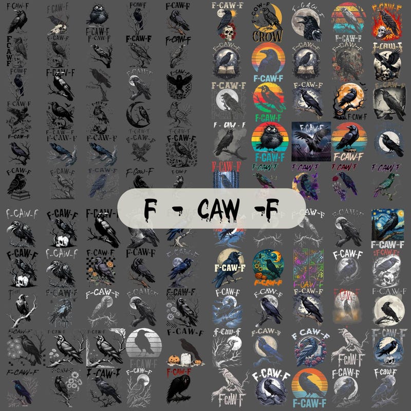 F Caw F Shirt Transfer - Etsy