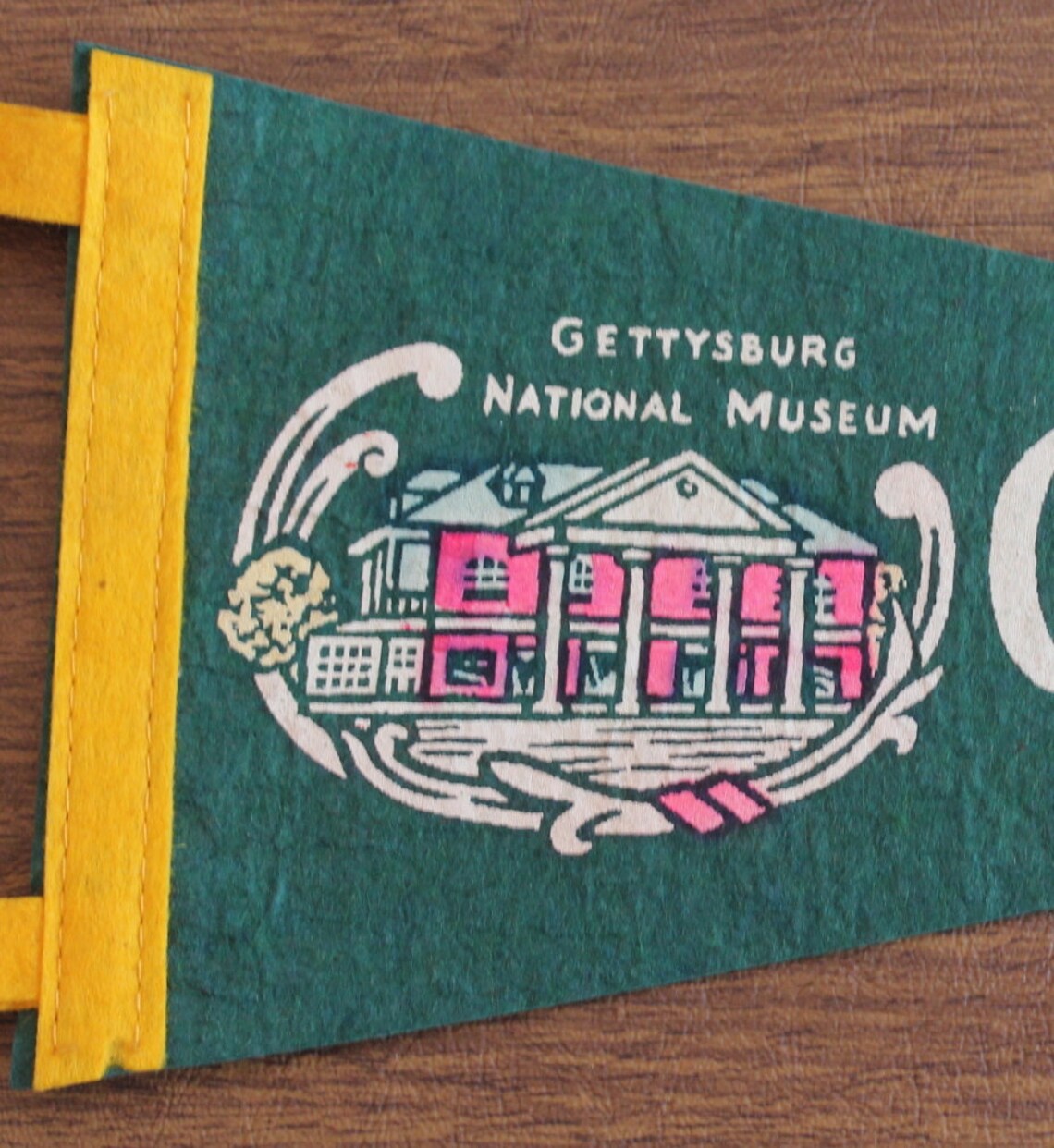 Vintage Pair of Red and Green Felt Gettysburg PA National - Etsy