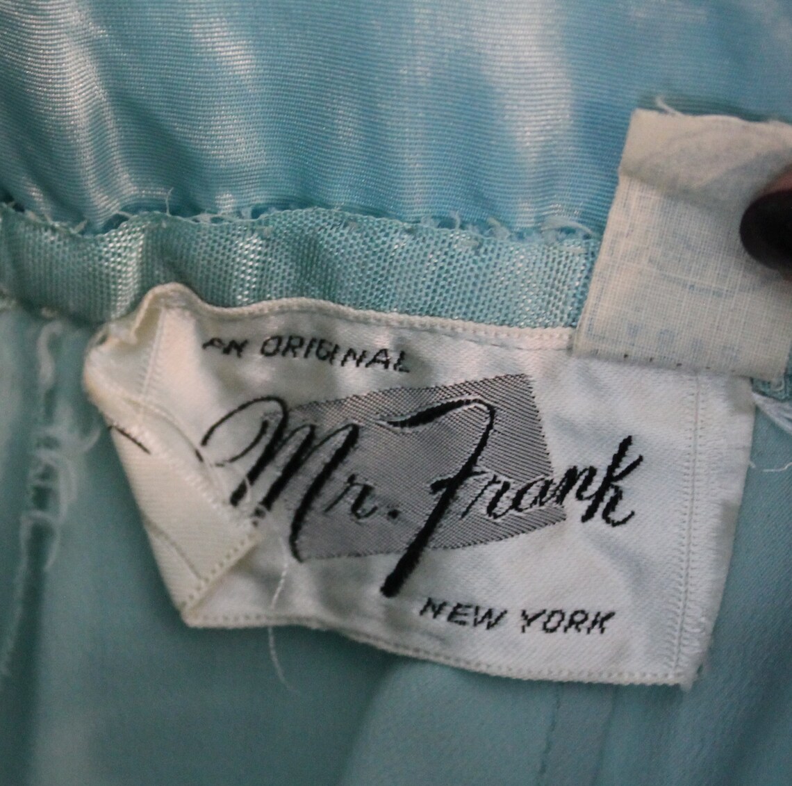 Vintage Mr. Frank Designer Baby Blue and Silver Beaded and - Etsy