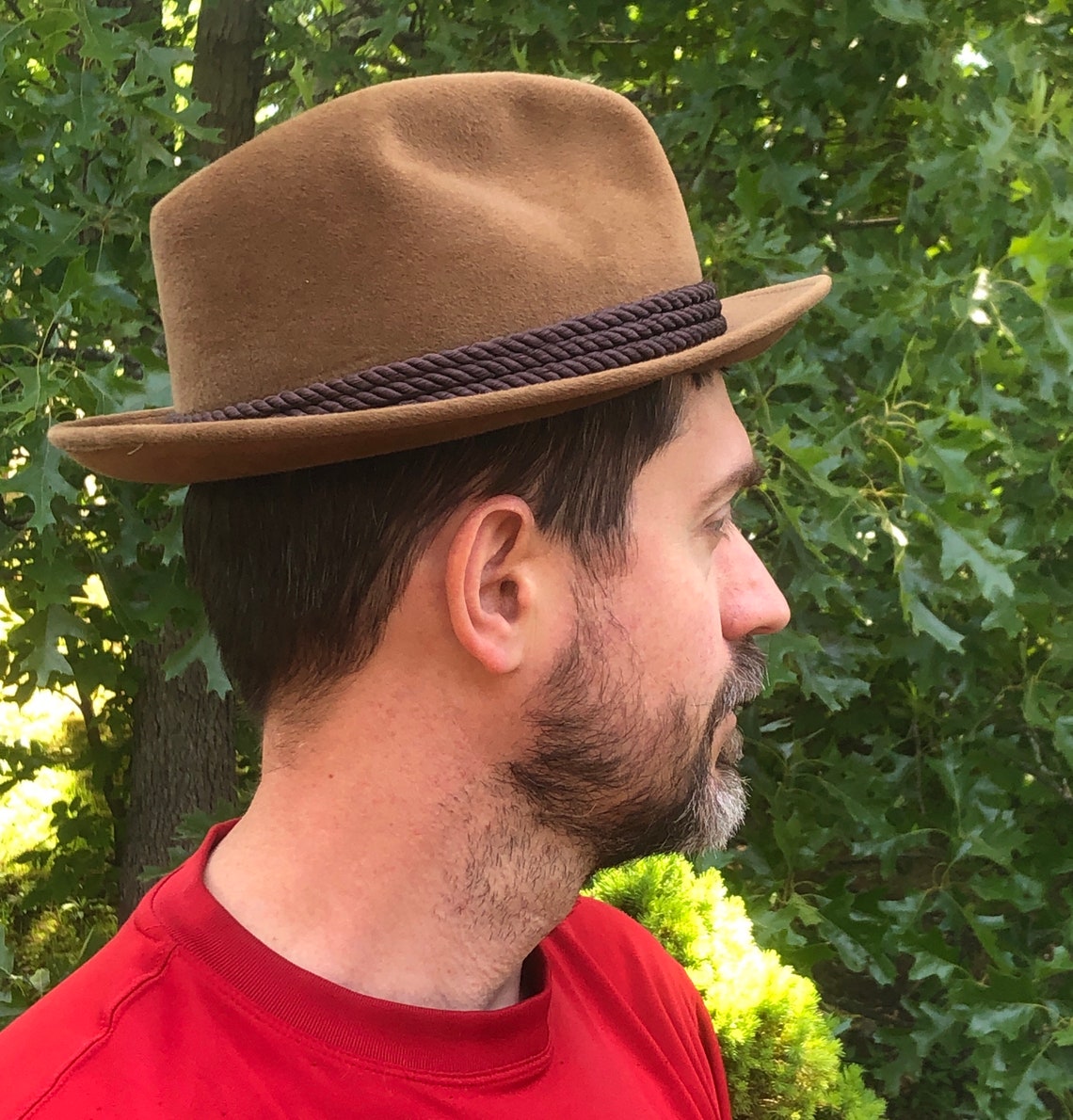 Vintage Men's Brown Velour Fur Rope Band Bollman Hat Size - Etsy