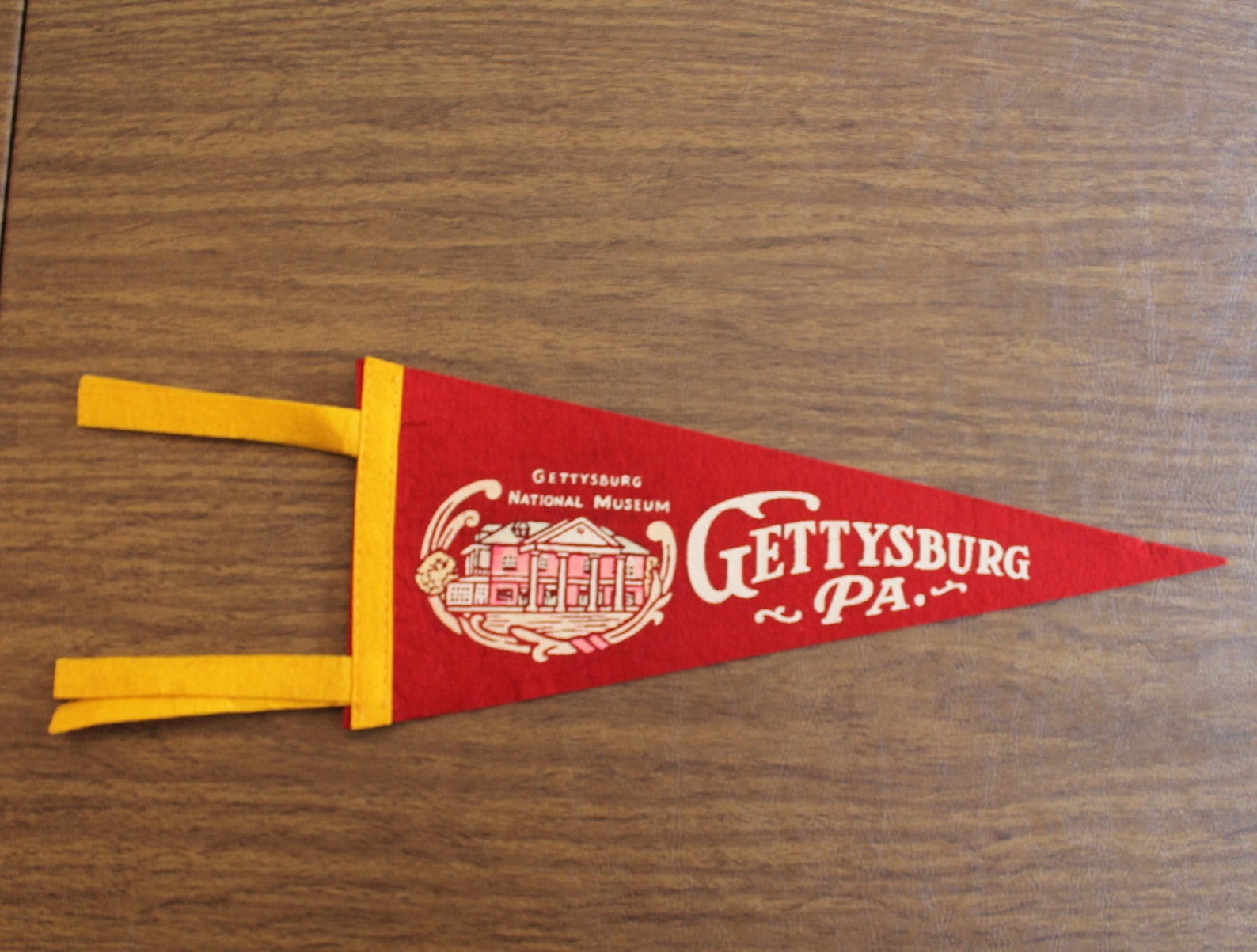 Vintage Pair of Red and Green Felt Gettysburg PA National - Etsy