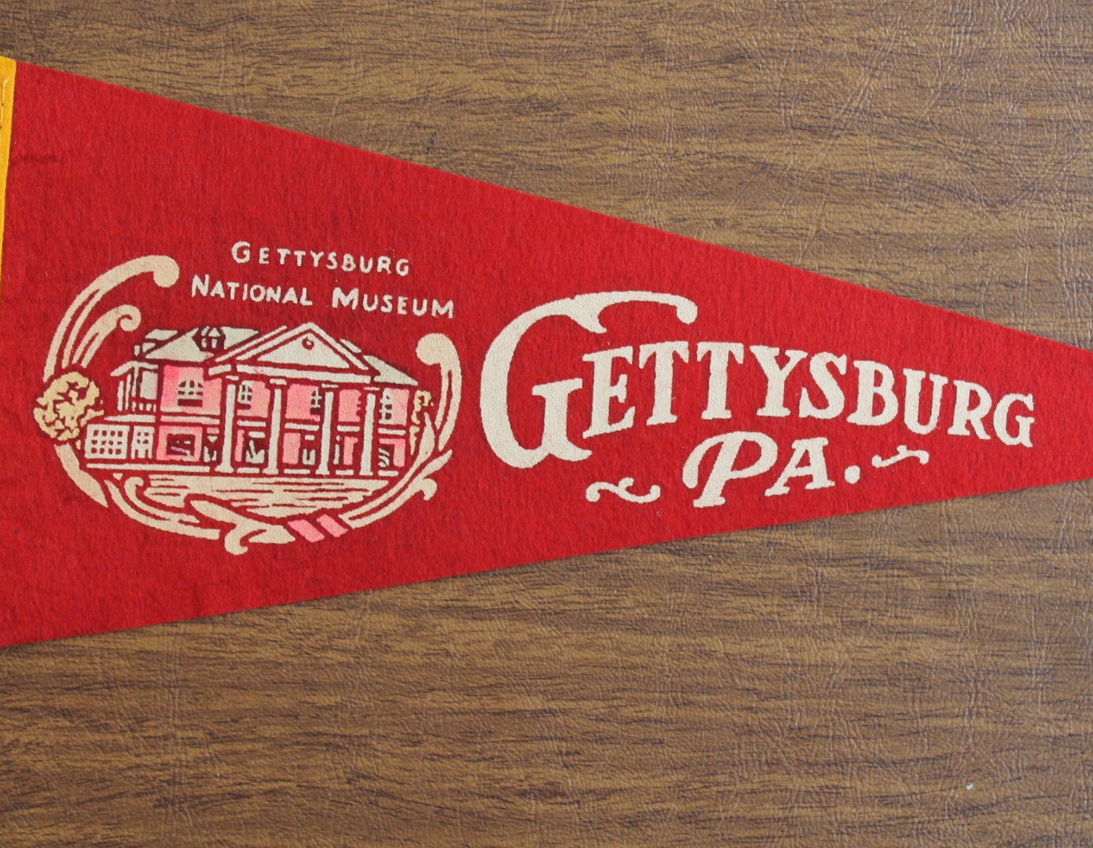 Vintage Pair of Red and Green Felt Gettysburg PA National - Etsy