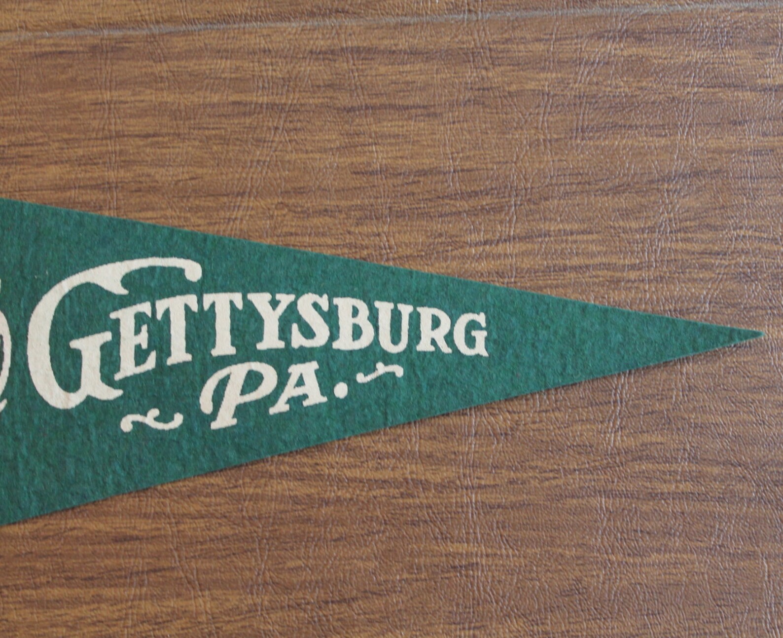 Vintage Pair of Red and Green Felt Gettysburg PA National - Etsy