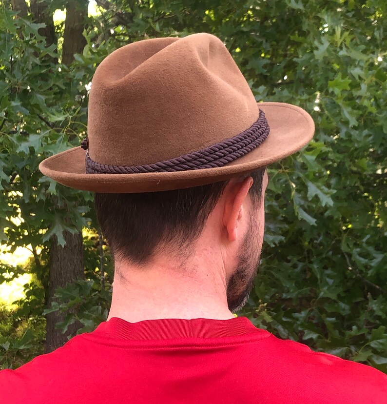 Vintage Men's Brown Velour Fur Rope Band Bollman Hat Size - Etsy