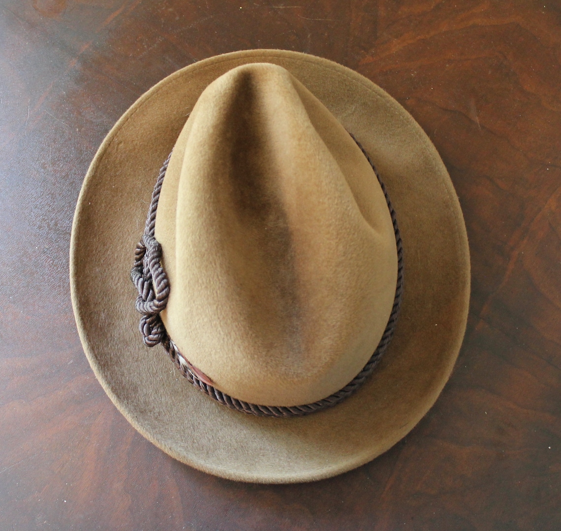 Vintage Men's Brown Velour Fur Rope Band Bollman Hat Size - Etsy