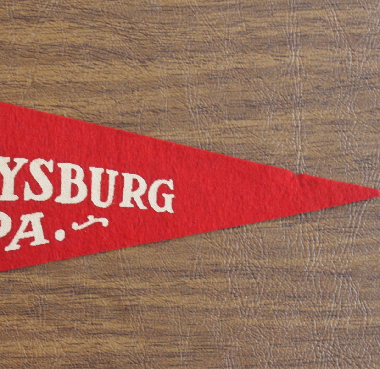 Vintage Pair of Red and Green Felt Gettysburg PA National - Etsy