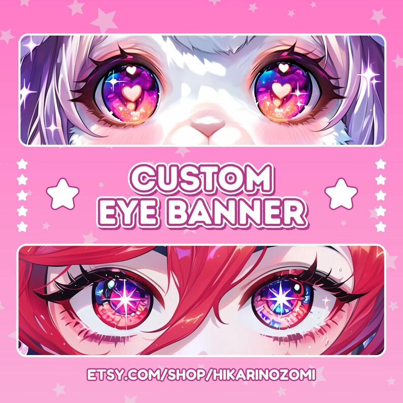 Furry Eye Banner, Twitch Banner, Eye Illustration, Eye Banner Custom ...