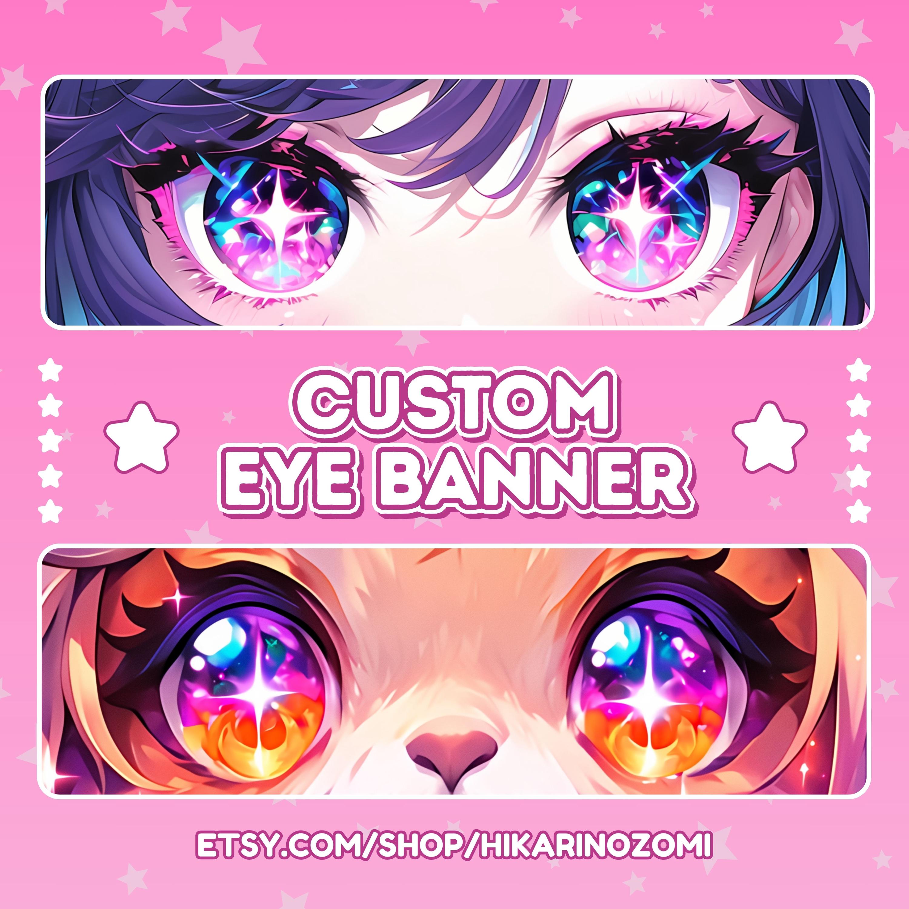 Furry Eye Banner, Twitch Banner, Eye Illustration, Eye Banner Custom ...